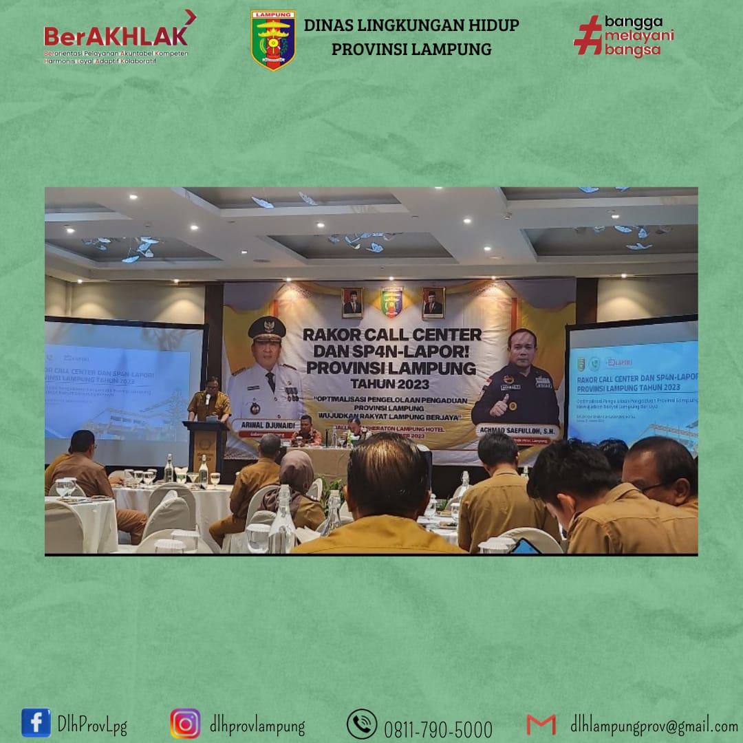 Staf DLH Provinsi Lampung menghadiri Rapat Koordinasi Call Center dan ... Staf DLH Provinsi Lampung menghadiri Rapat Koordinasi Call Center dan ...